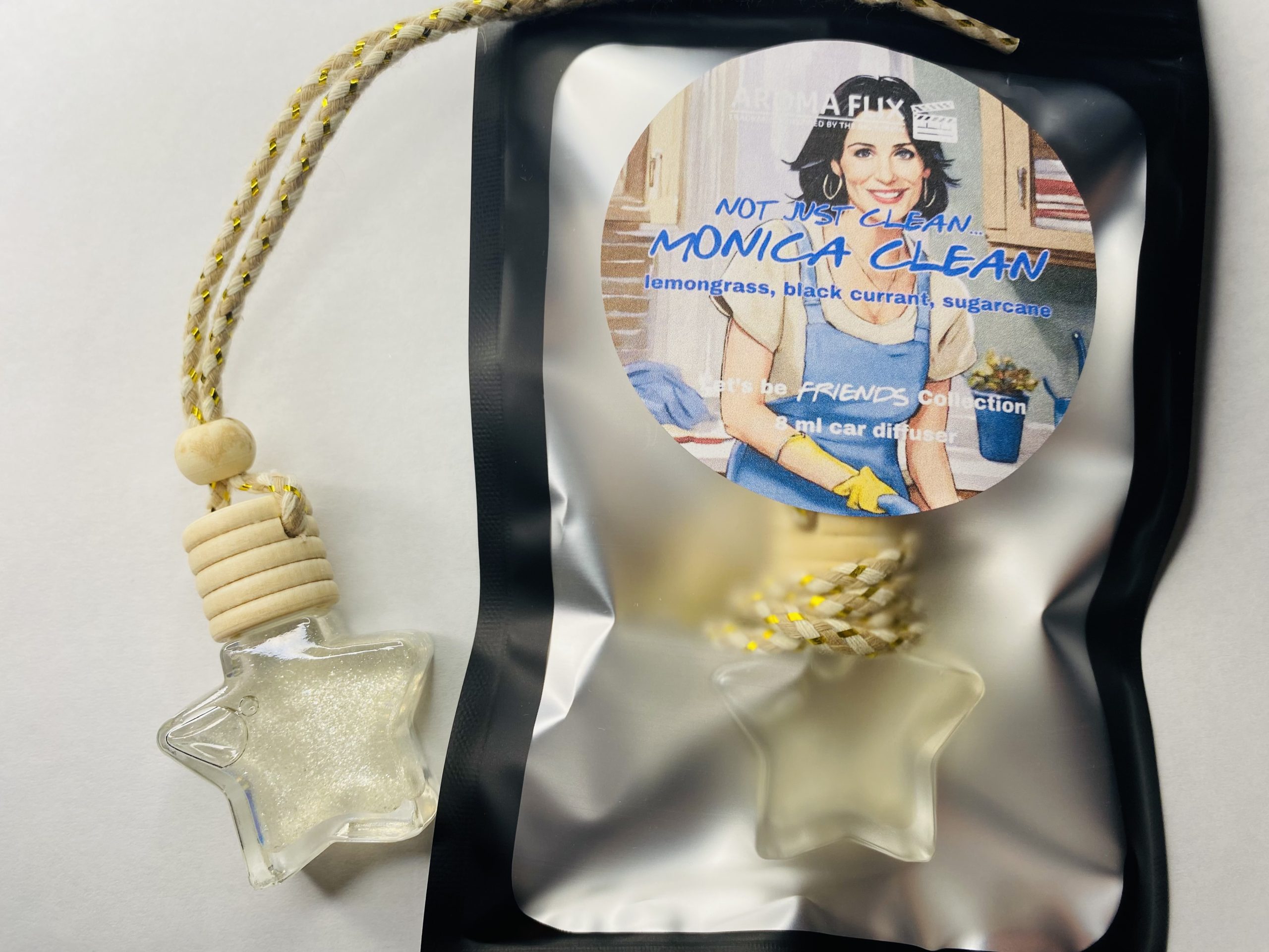 "Not Just Clean, Monica Clean" Walk of Fame Car Diffuser | Aroma Flix